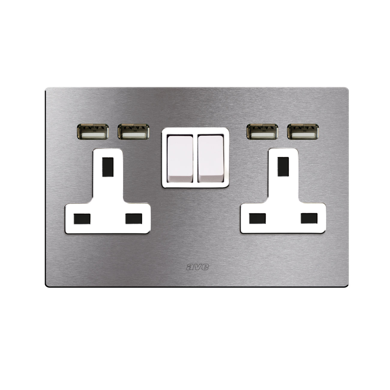 BS20972PUALS - 2G 13A 2P SWITCH. SOCKET+USB 4M